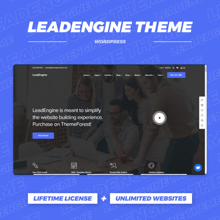LeadEngine Theme - Original License Key - OriginalPlugins