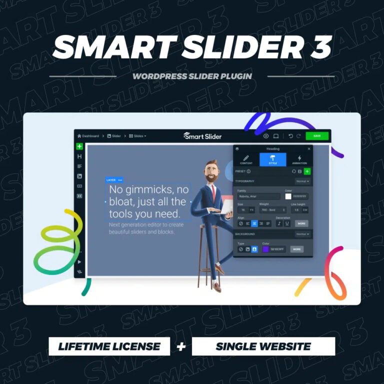 Smart Slider 3 with Original License Key (Lifetime updates)