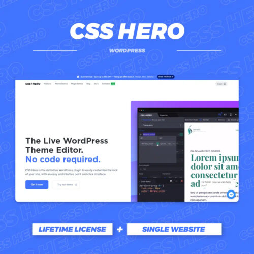 CSS Hero - Original License Key with Original License Key (Lifetime ...