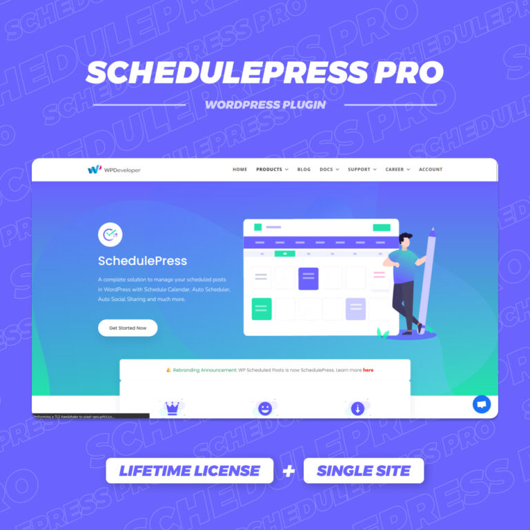 SchedulePress Pro with Original License Key (Lifetime updates)